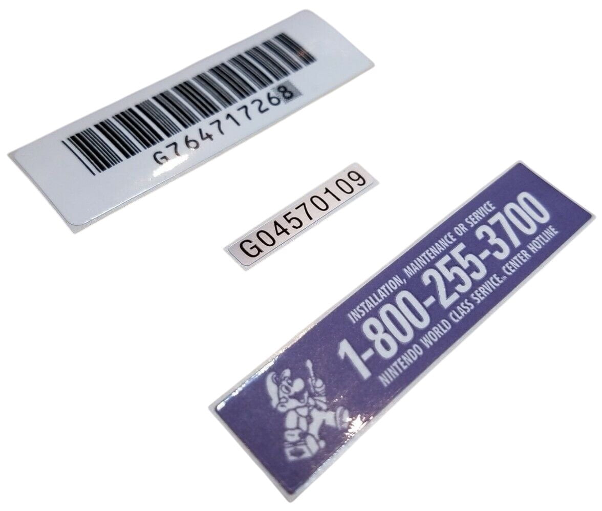 Replacement OEM Stickers For Original Nintendo Gameboy Service Label ...
