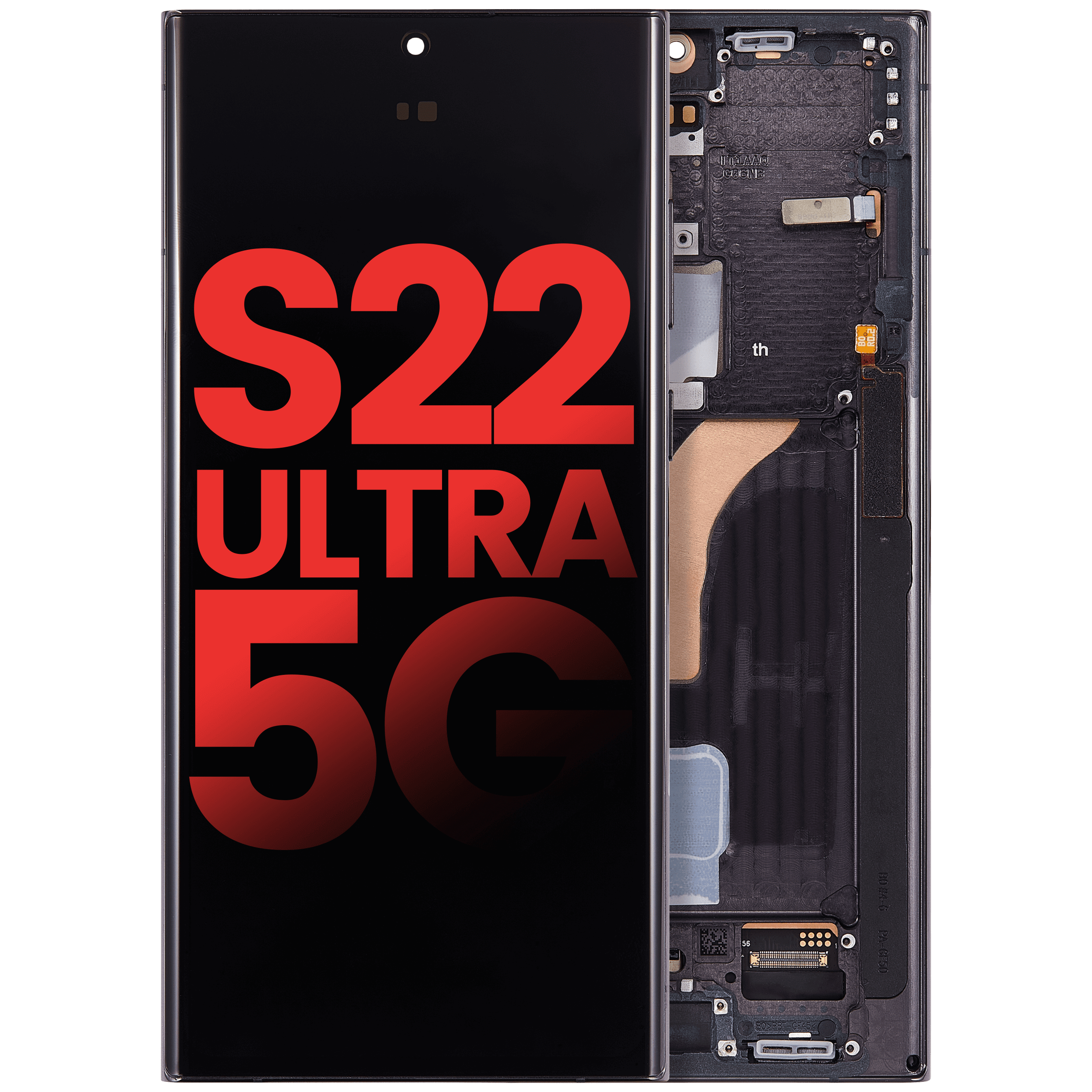 Replacement OLED Assembly With Frame Compatible For Samsung Galaxy S22 Ultra 5G (Aftermarket ...