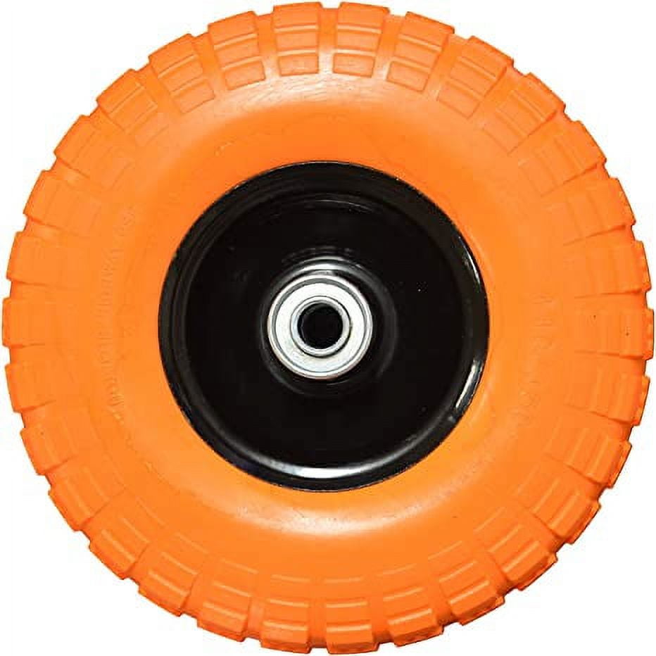 Replacement Orange Hand Dolly Wheel and Tire 4.10 / 3.50-4 (Flat Free ...