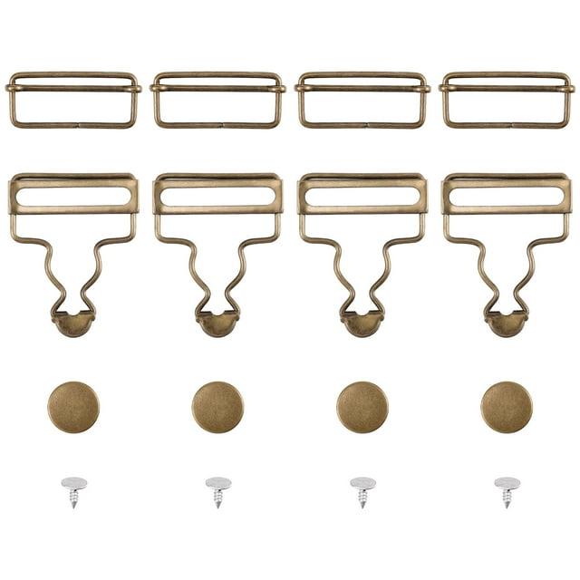 Replacement Overall Buckles Metal Hooks Buckle Suspender Clips Overalls ...