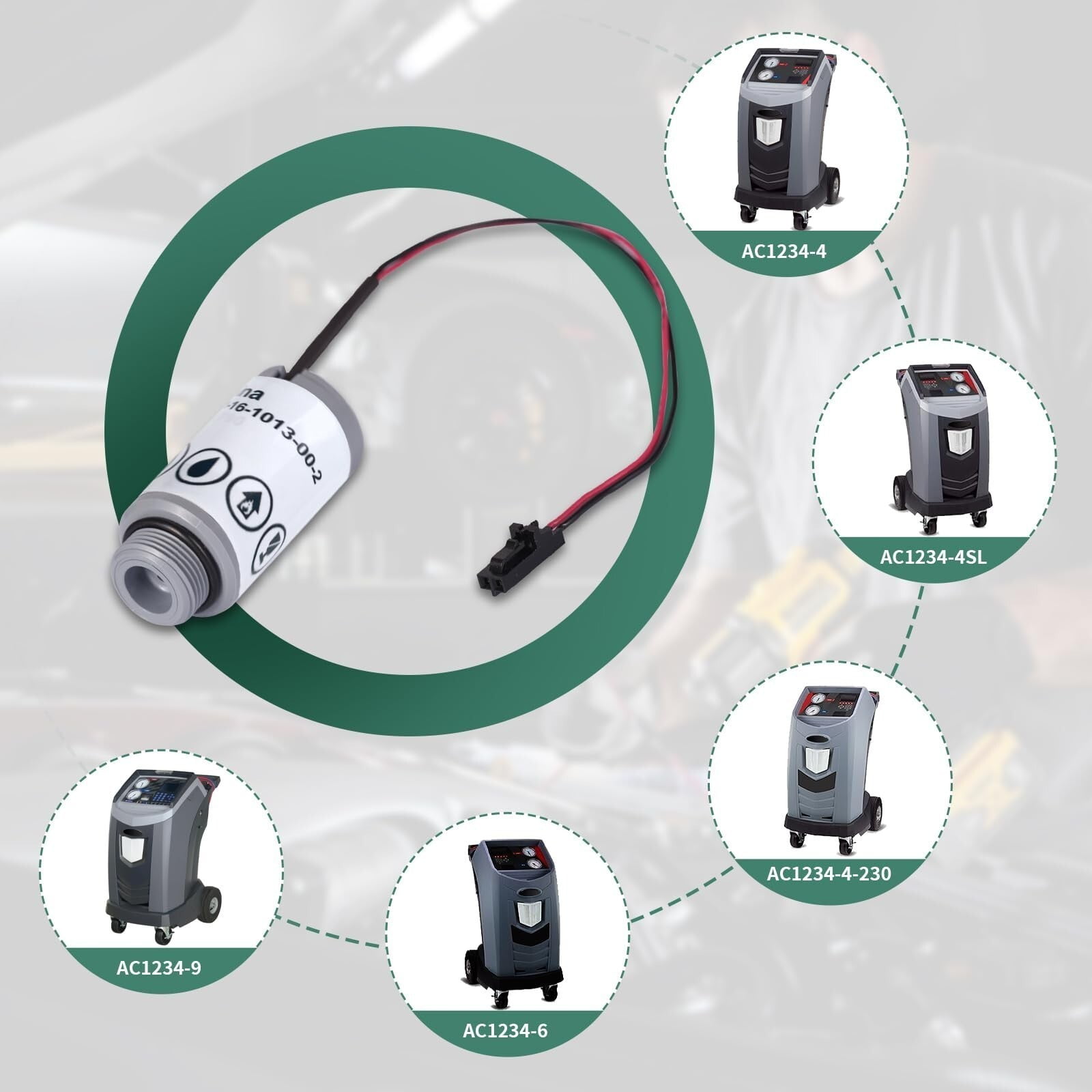 Replacement Oxygen Sensor - 16916 Oxygen Sensor for Robinair R-1234yf ...