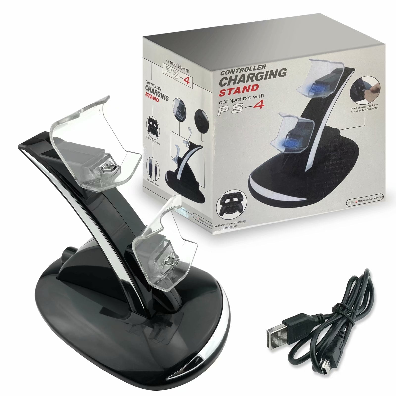 Replacement for PS4 Wireless Controller Charger Station -Dual USB ...