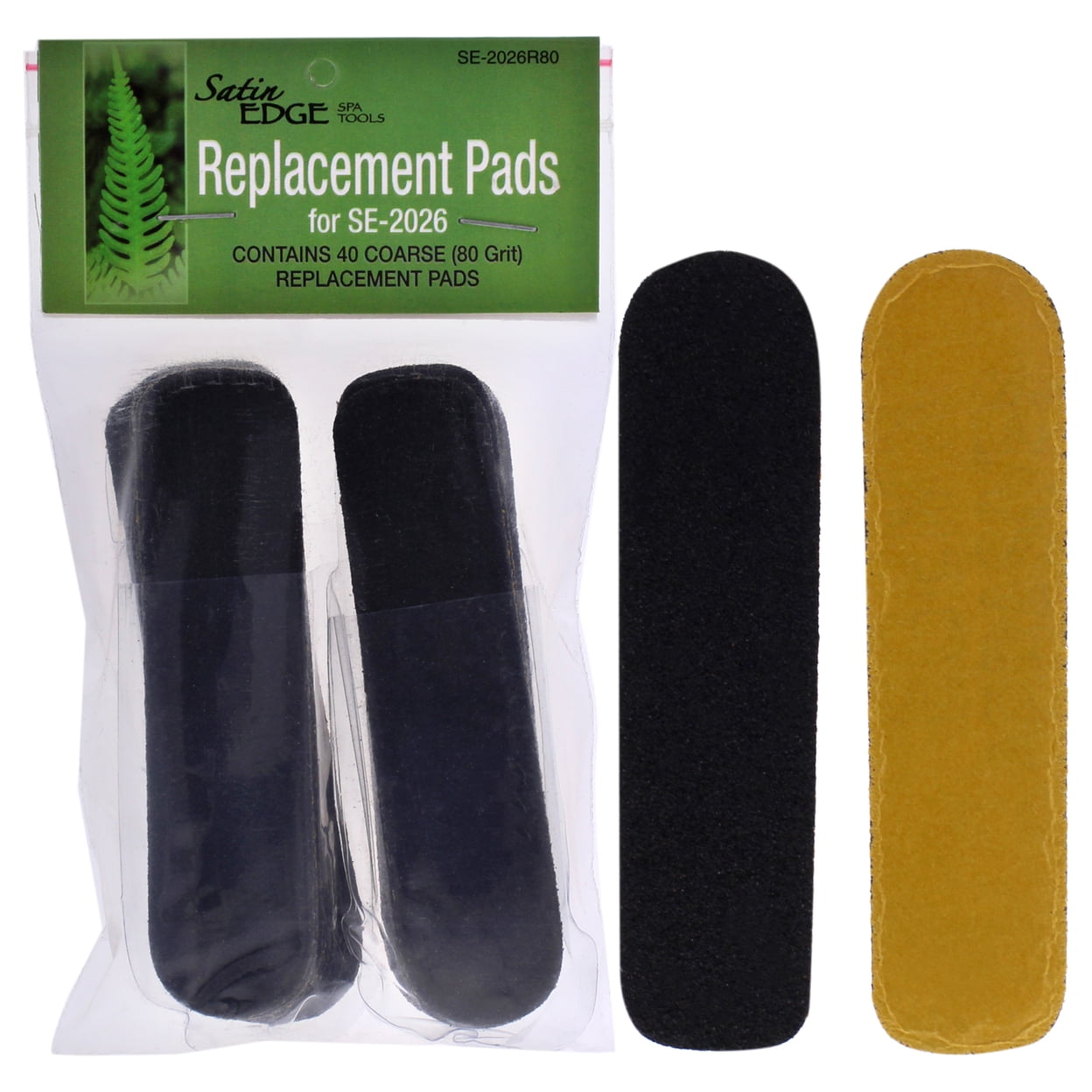 Satin Edge Replacement Pads - SE-2026 80-Grit, 40 Pc Grit Strips ...