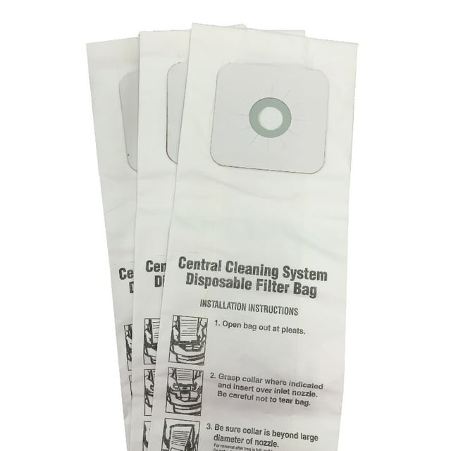 Replacement Part For 3 Central Vac Bags For Nutone Cv350, Cv352, Cv353 ...