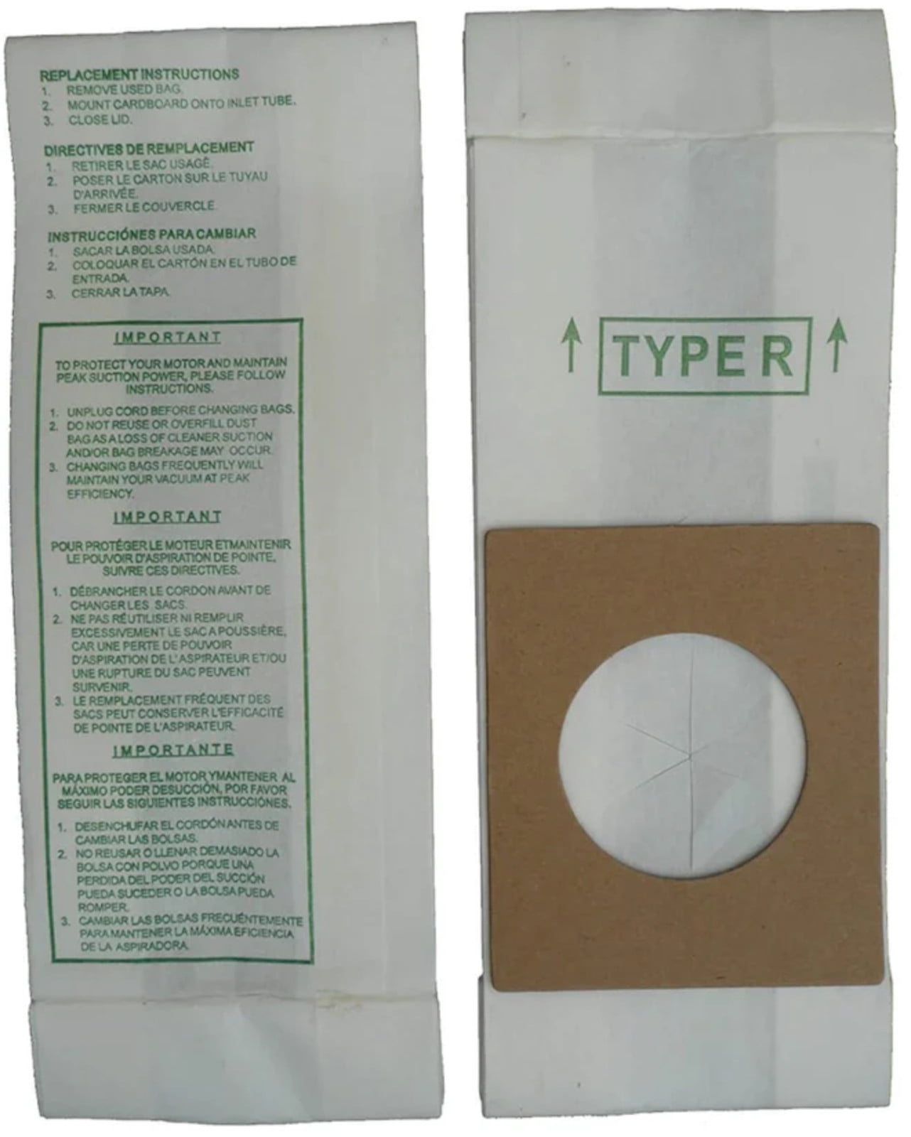 Replacement Part For Hoover Type R Dust Bags, 5 Pack - Walmart.com