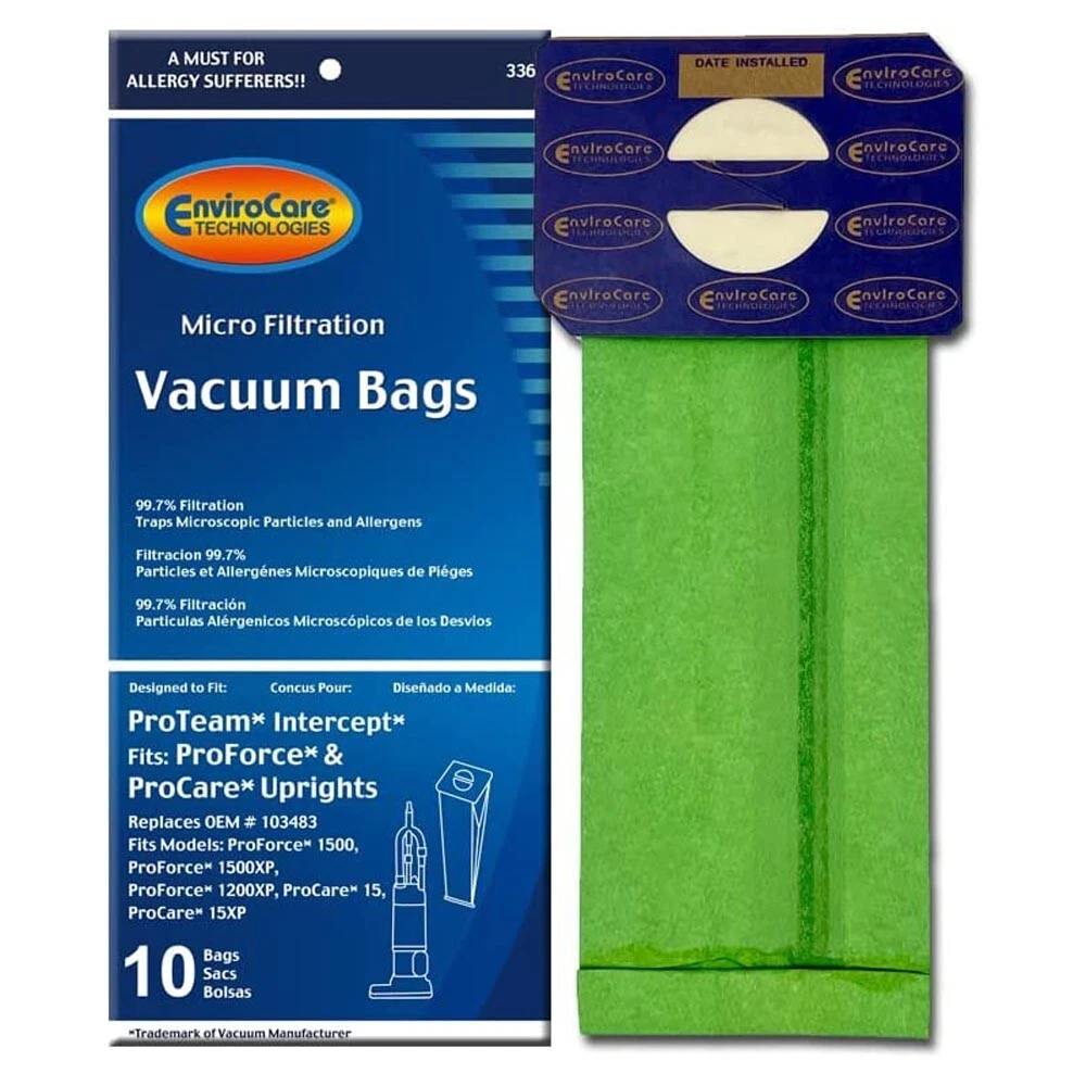 Replacement Part For Proteam Intercept, Proforce Upright Vacuum Paper ...