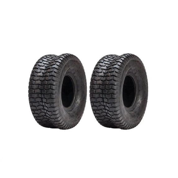 2 Turf Saver Tires (15x6x6) for John Deere Lawn Mower L100, 105 and 110 ...