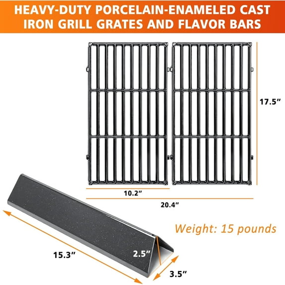 Replacement Parts for 7637 Grates & 7635 Flavorizer Bars, Parts for ...