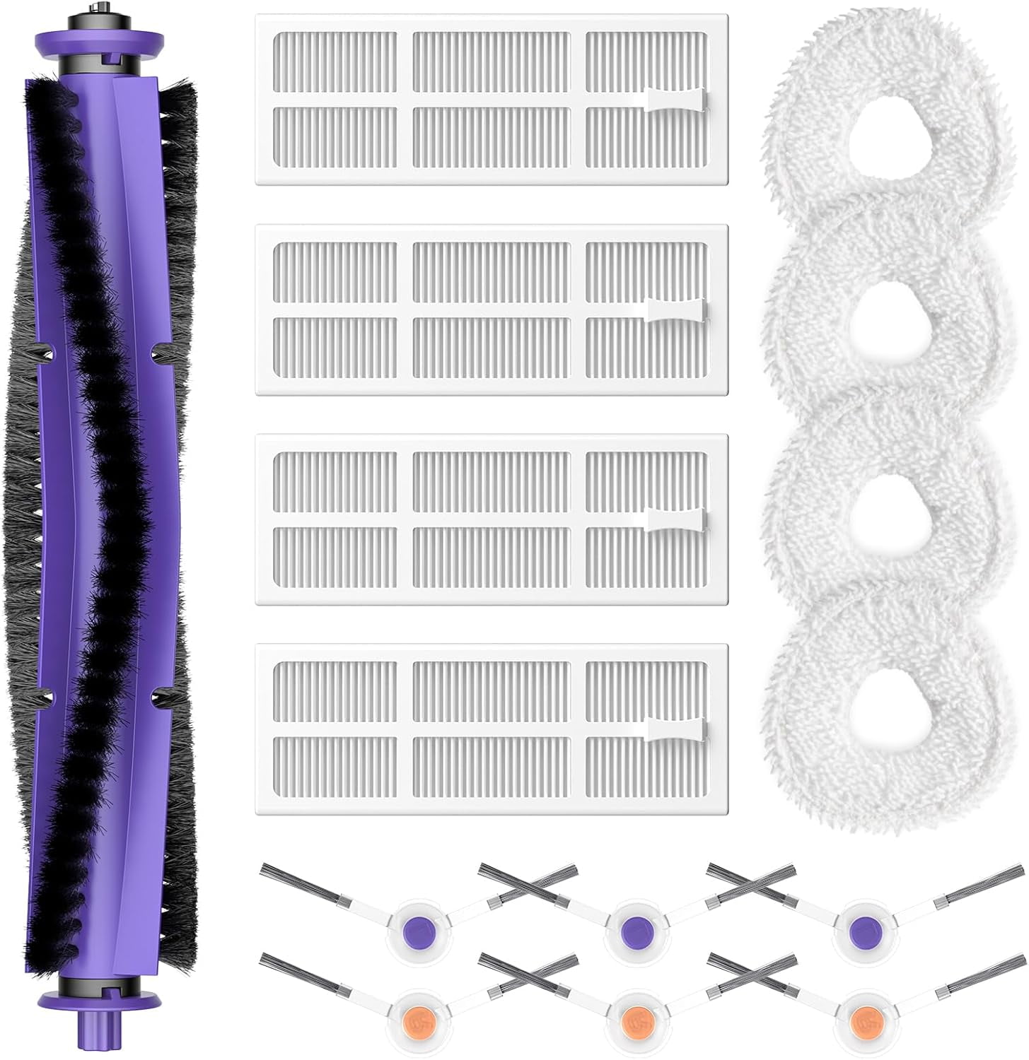 Replacement Parts Kit for Narwal Freo Robot Vacuum with Roller Brush ...