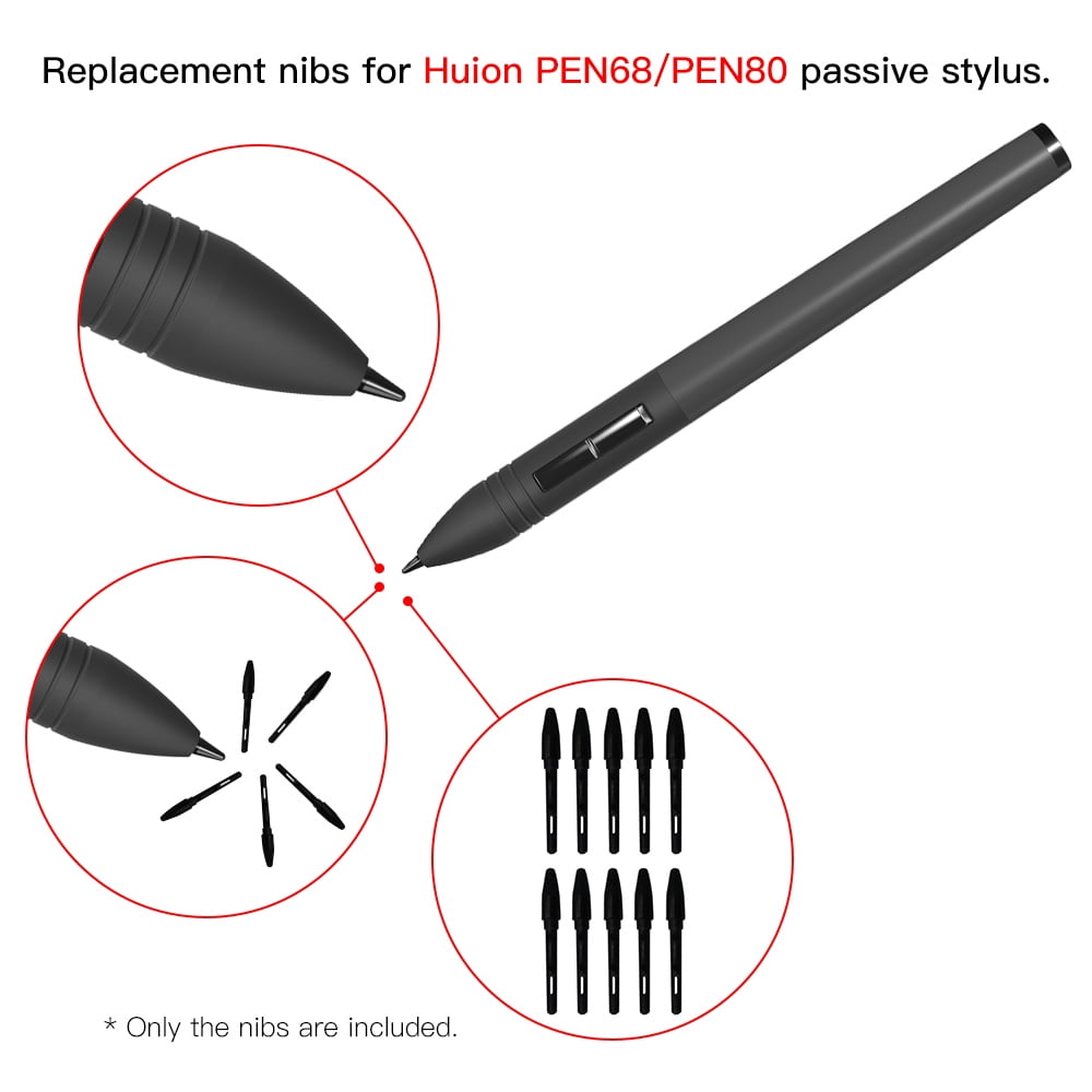 Replacement Pen Nibs Graphics Tablet Pen Nibs High Wear-resistant Pen ...