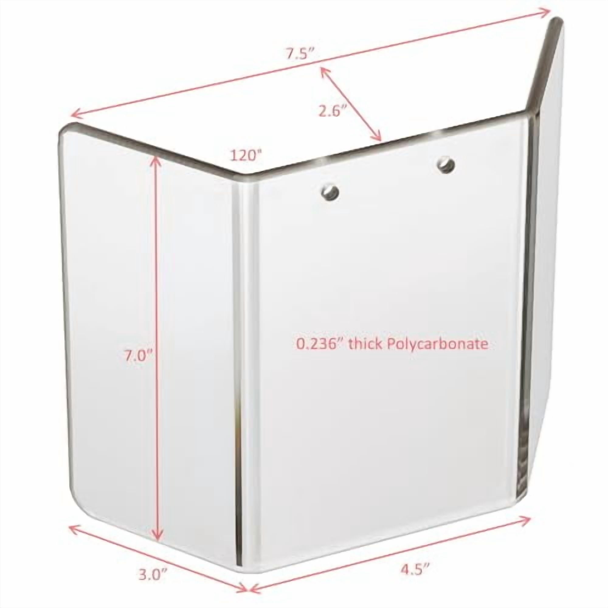 Replacement Polycarbonate Shield, 7 inches Tall, Fits Drill Press Guard ...