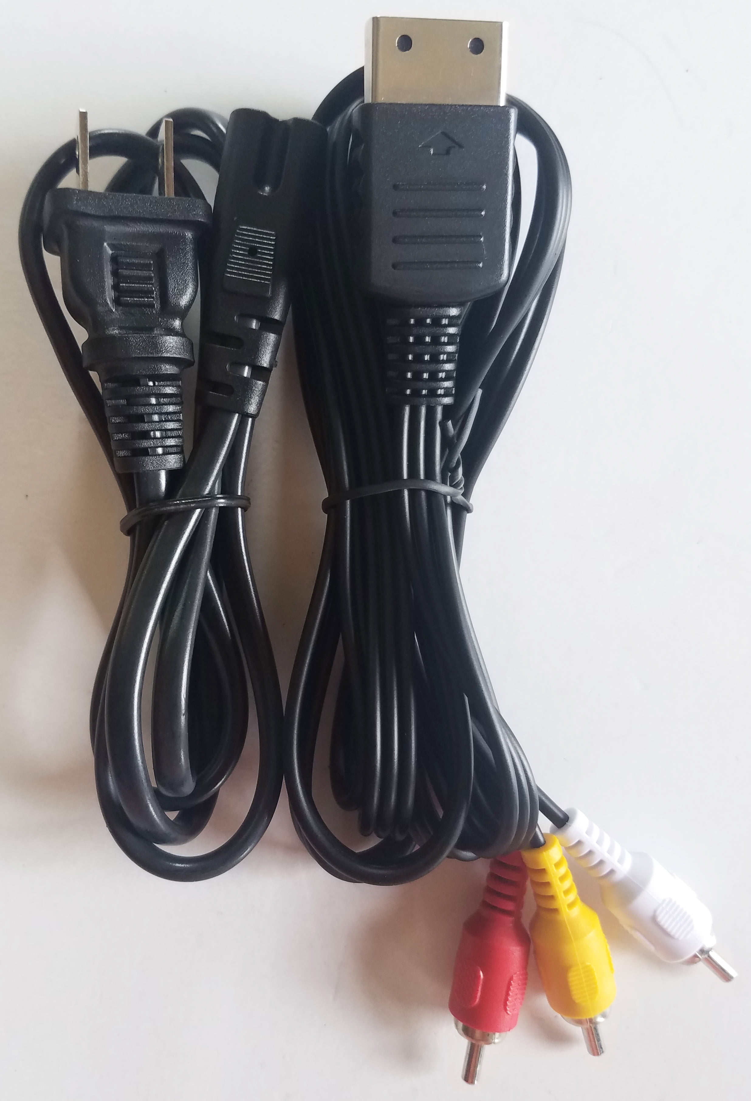 Replacement Power Cable Cord with RCA A/V Audio Video Cable For Sega ...