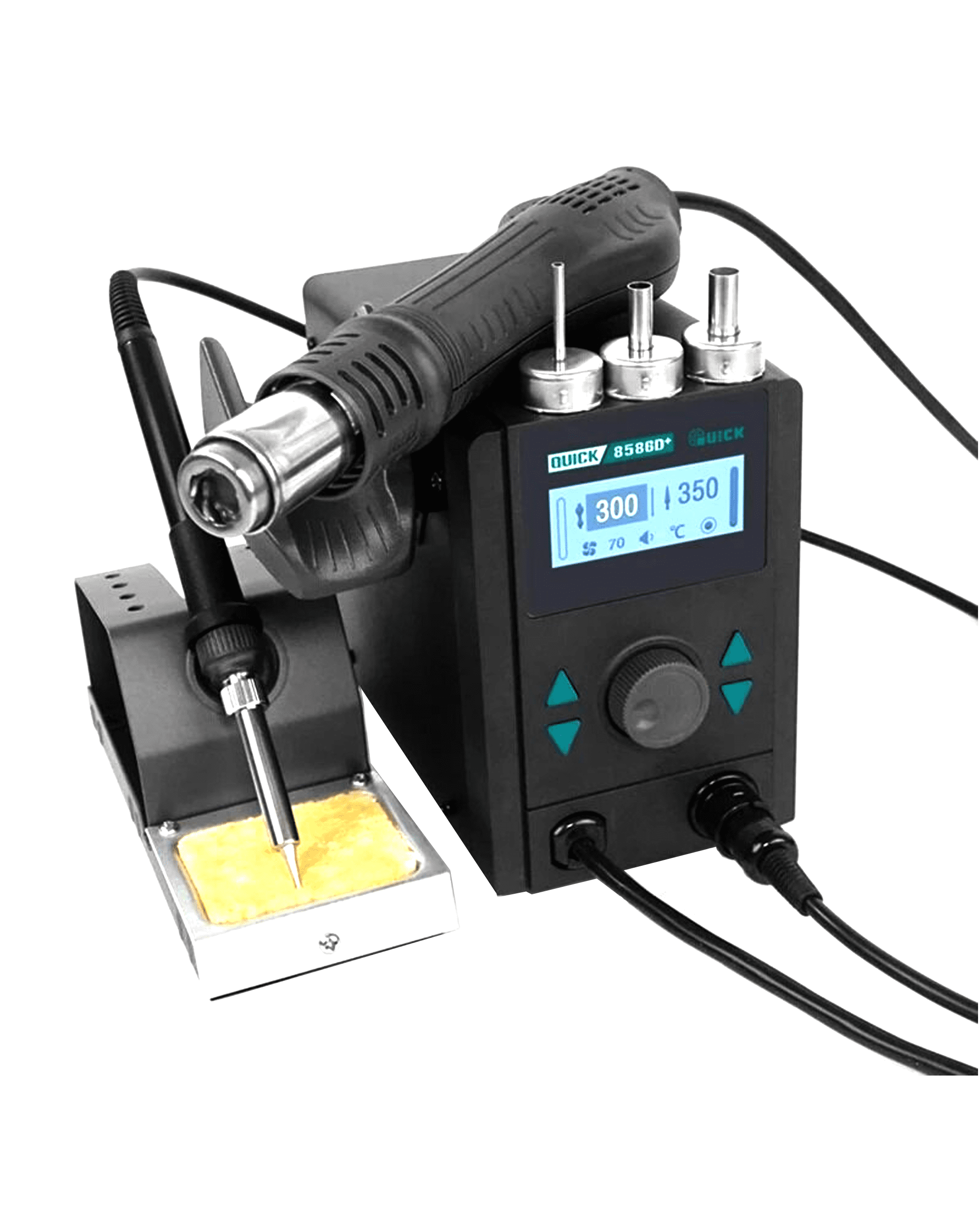 Replacement QUICK 8586D+ 2 in 1 Hot Air Gun Lead-free Soldering Station ...