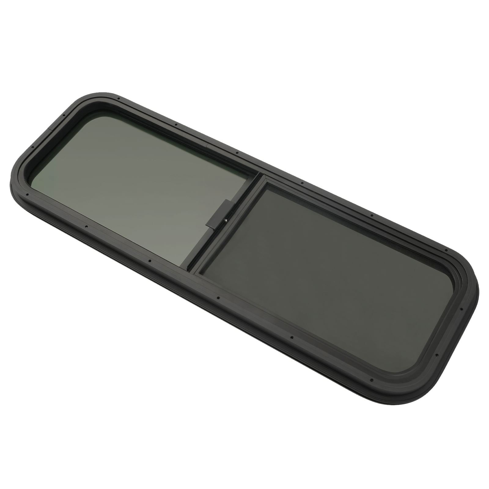 Replacement RV Horizontal Window, Black Aluminum Alloy with Fine Mesh ...
