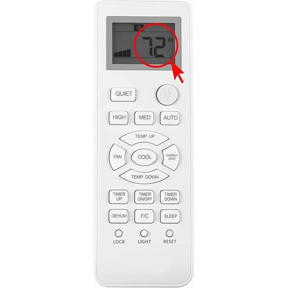 Replacement Remote Control for GE AC Air Conditioner Remote Control ...