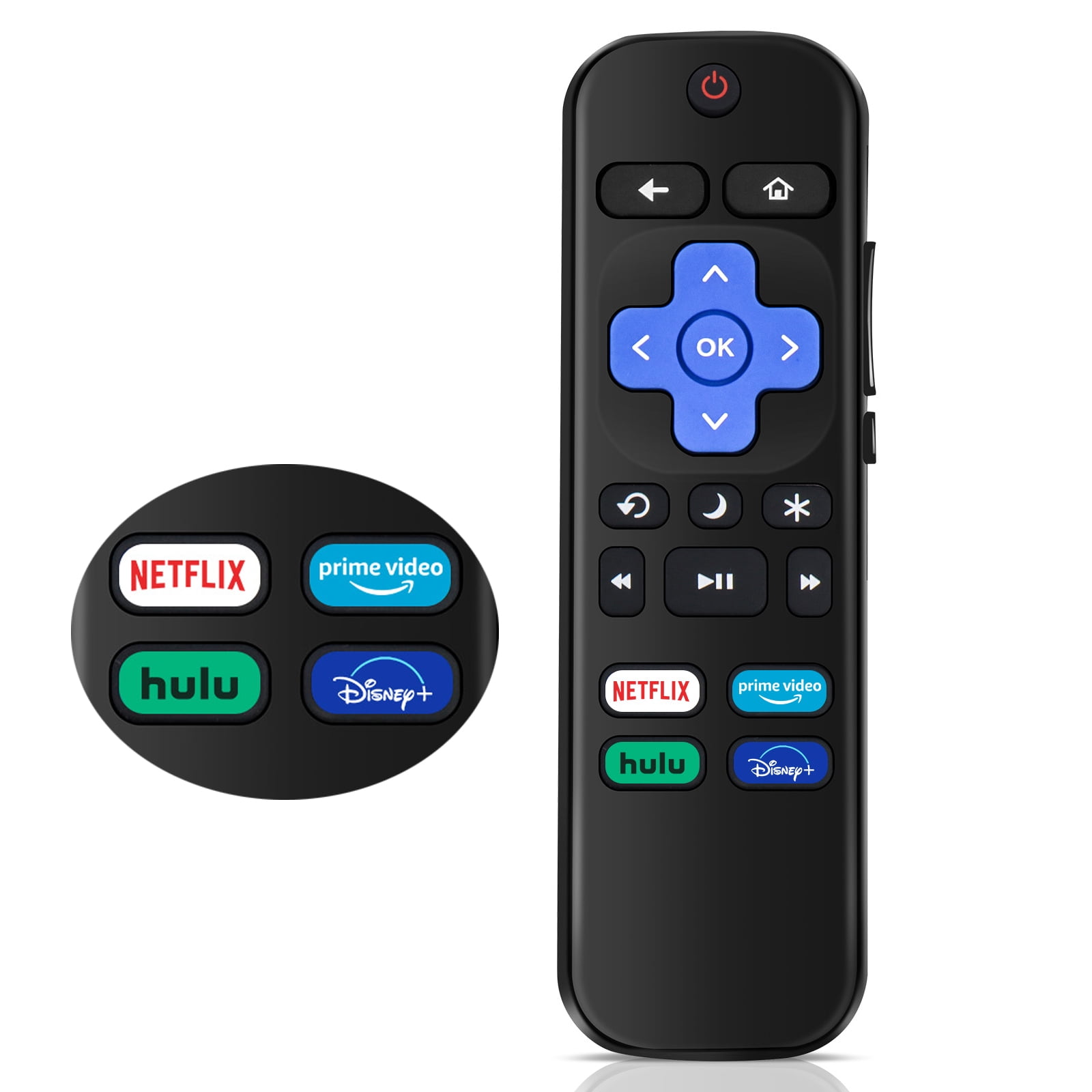 Replacement Remote Control for Roku TVs, Universal for TCL Roku/ for ...