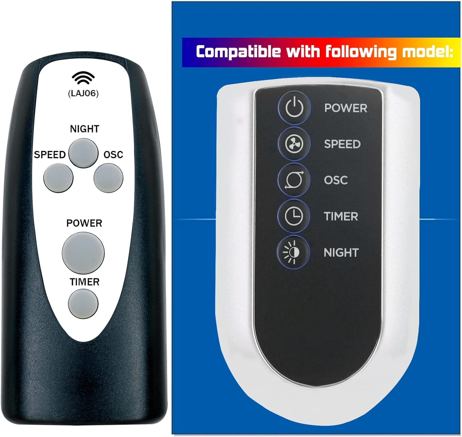 Replacement Remote Control for Lasko Household Tower Fan T42951 ...
