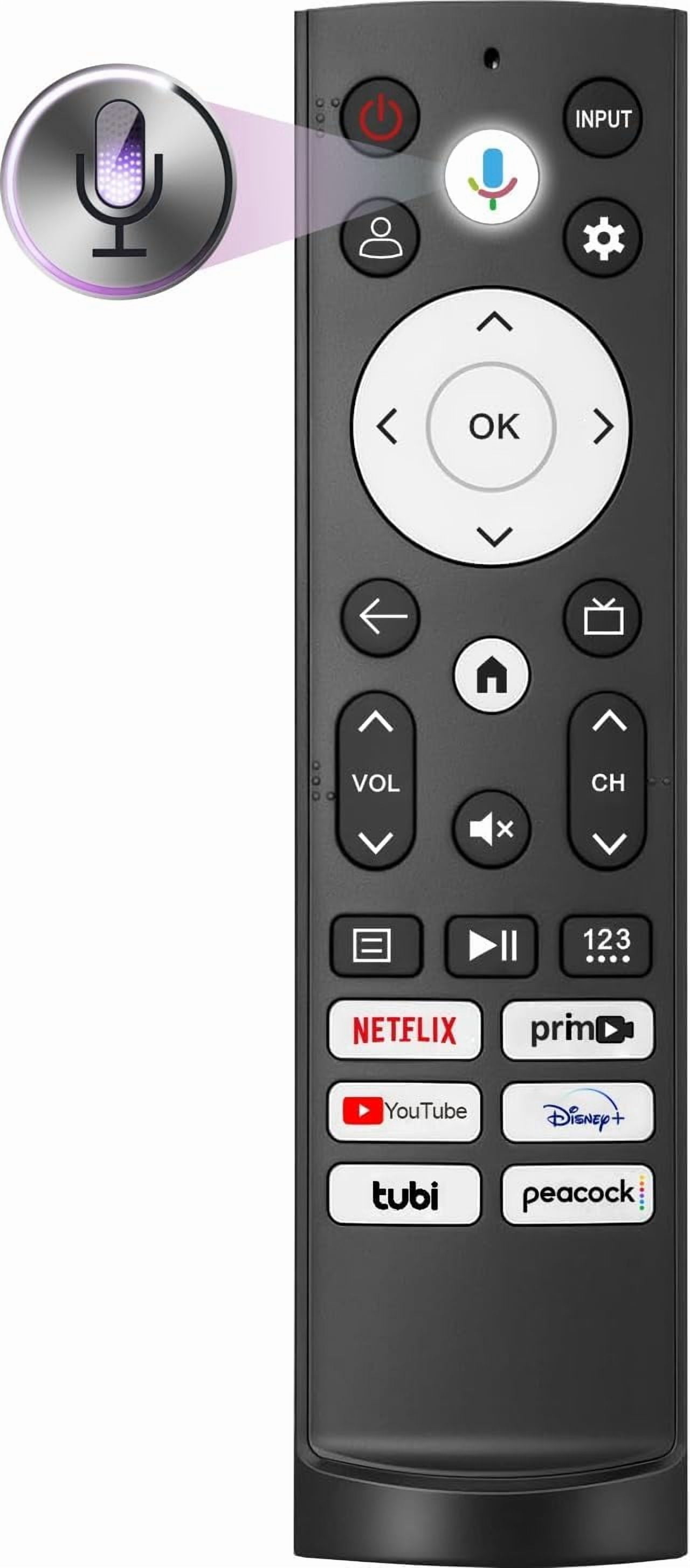 Replacement Remote for Hisense TV Remote with Voice Control & Bluetooth ...
