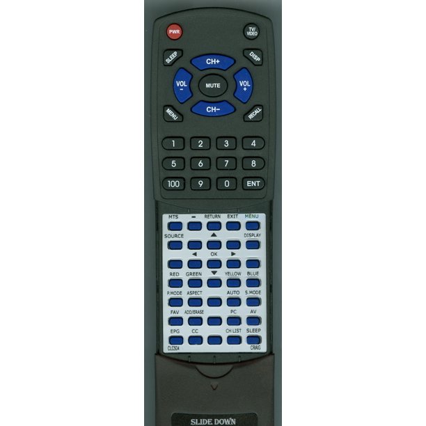 Replacement Remote for CRAIG RTCLC504, CLC504, CLC504E, - Walmart ...