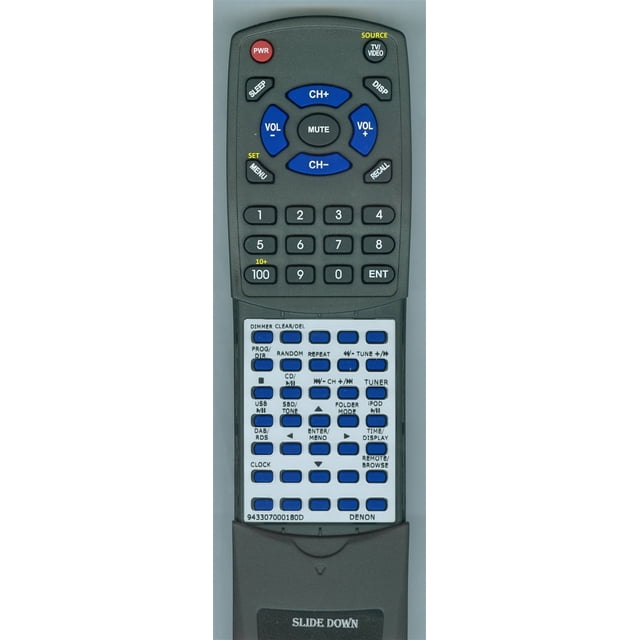 Replacement Remote for DENON RC-1097, DM37, RCDM37 - Walmart Business ...