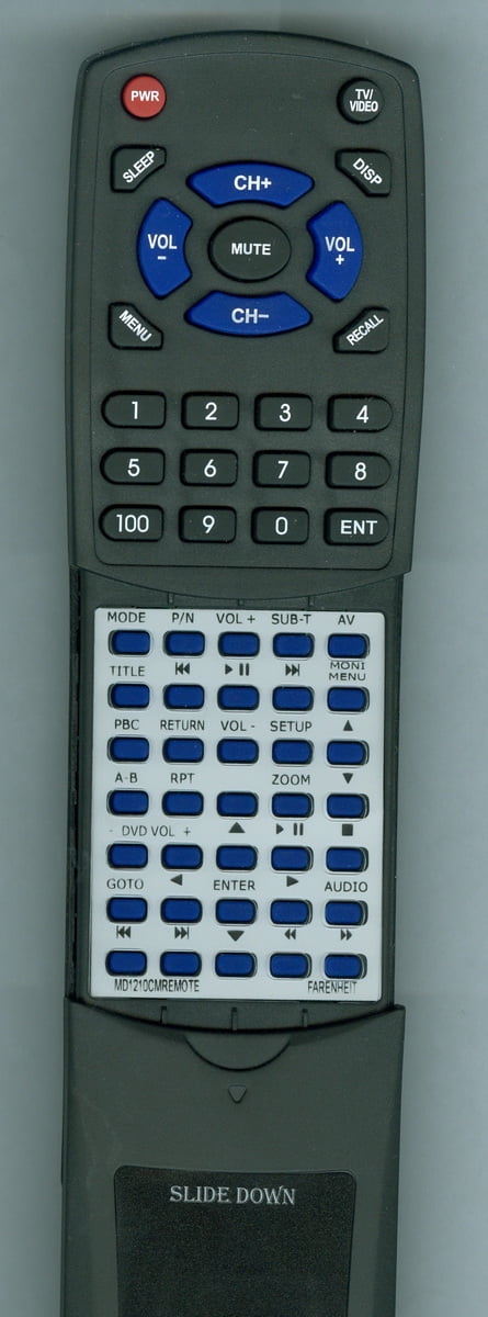 Replacement Remote for FARENHEIT MD1210CM, RTMD1210CMREMOTE - Walmart ...