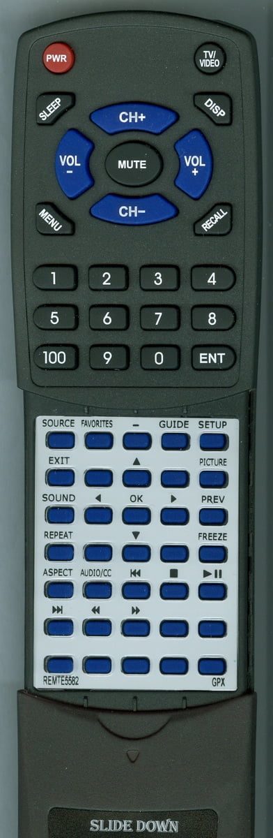 Replacement Remote for GPX TE5582B, REM-TE5582, RTREMTE5582, REMTE5582 ...