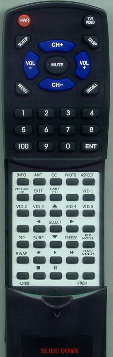 Replacement Remote for HITACHI HL01828, RTHL01828, CLU5728TSI, 51S500 ...