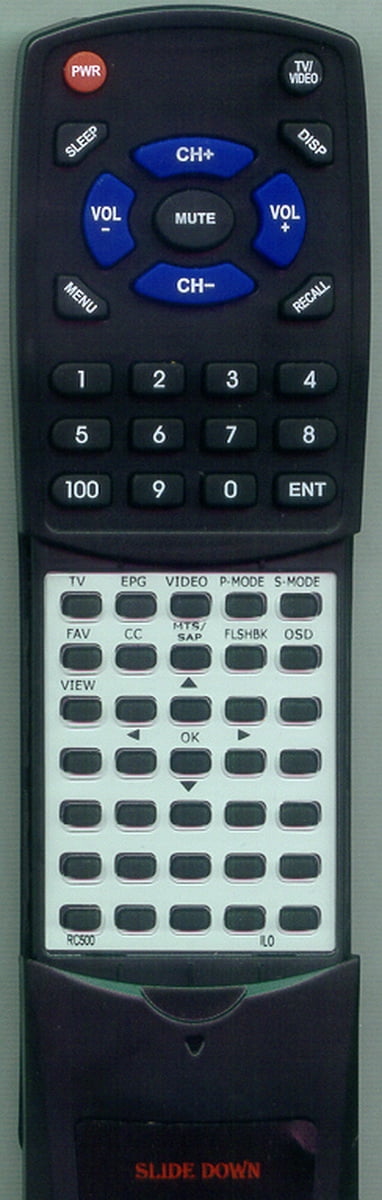 Replacement Remote for ILO RTRC500, RC500, ILO26HD, ILO26HD RC500 ...