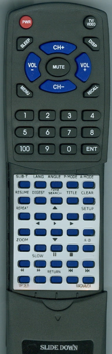 Replacement Remote for MAGNAVOX RTMPD835, MPD835 - Walmart.com