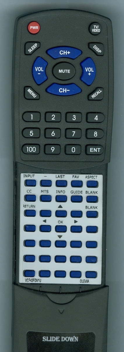 Replacement Remote for OLEVIA VCF42FDV1U, RTVCF42FDV1U, VCF32FDV1U ...