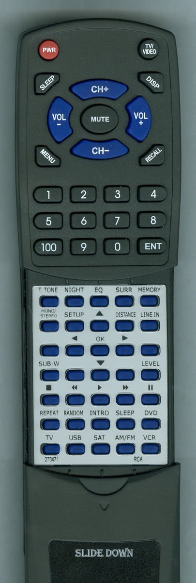 Replacement Remote for RCA 273471, RT273471, RCR192AB1, RT2760, RT2770 ...