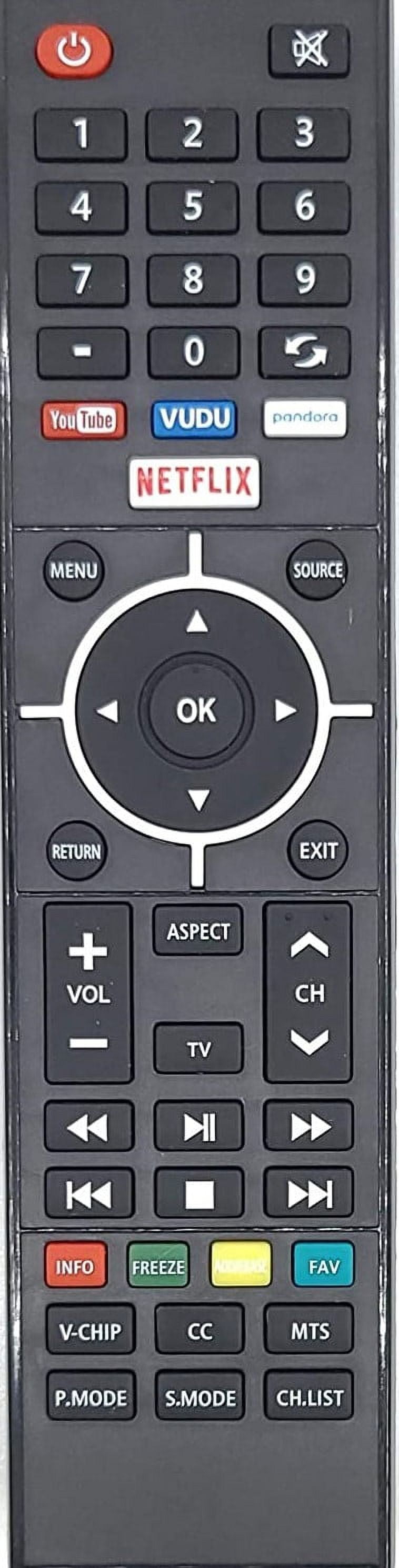 Replacement Remote for Sanyo LED, LCD, and Smart TVs - Walmart.com