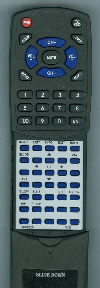 Replacement Remote for VIZIO 0980-0306-0004, 098003060004 ...