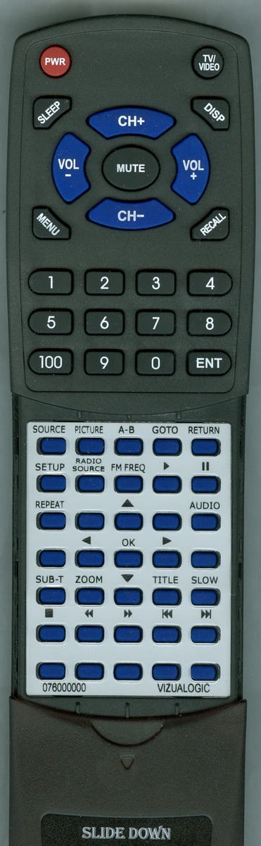 Replacement Remote for VIZUALOGIC 07-6000-000, 076000000, RT076000000 ...