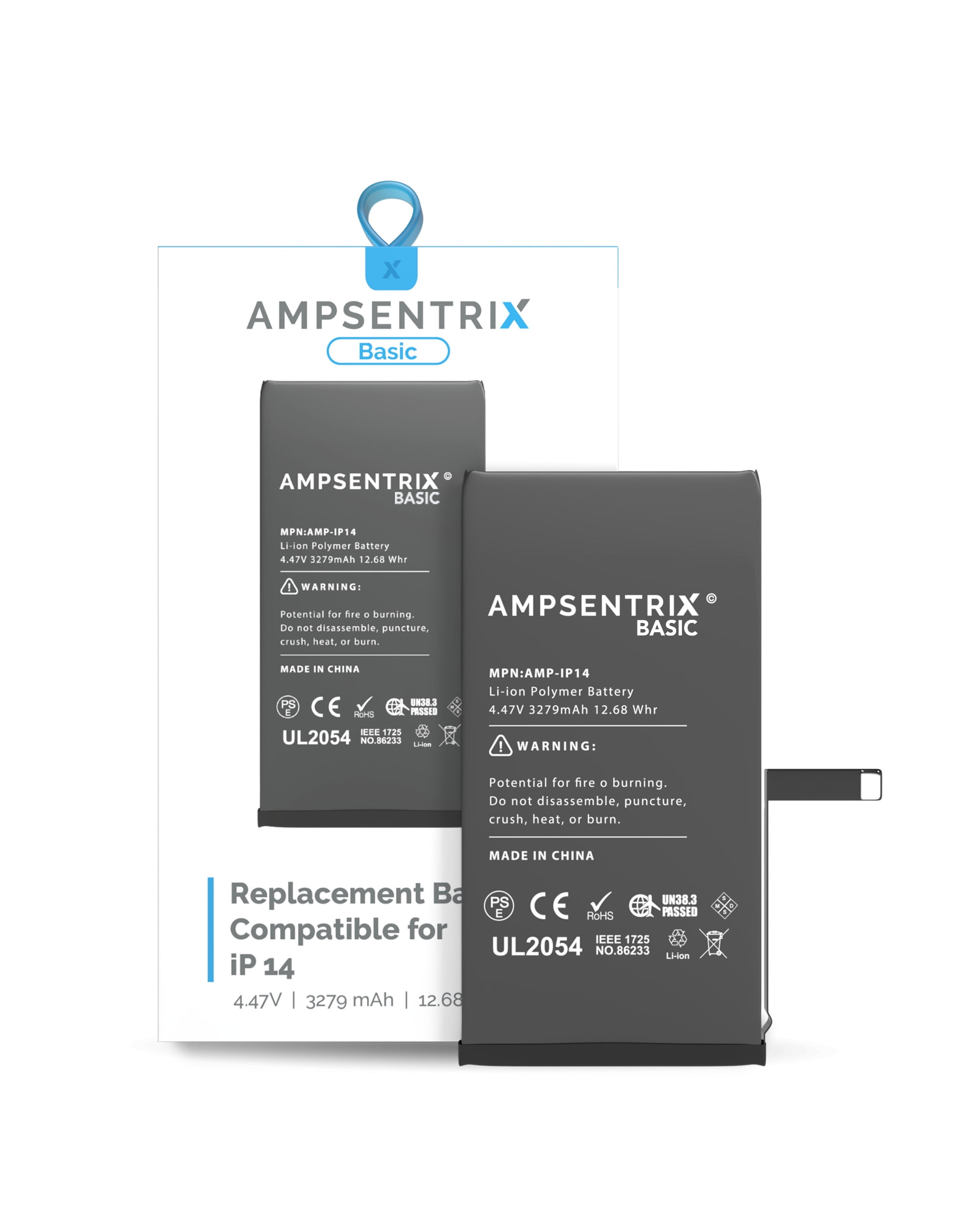 Replacement Replacement Battery Compatible For iPhone 14 (AmpSentrix ...