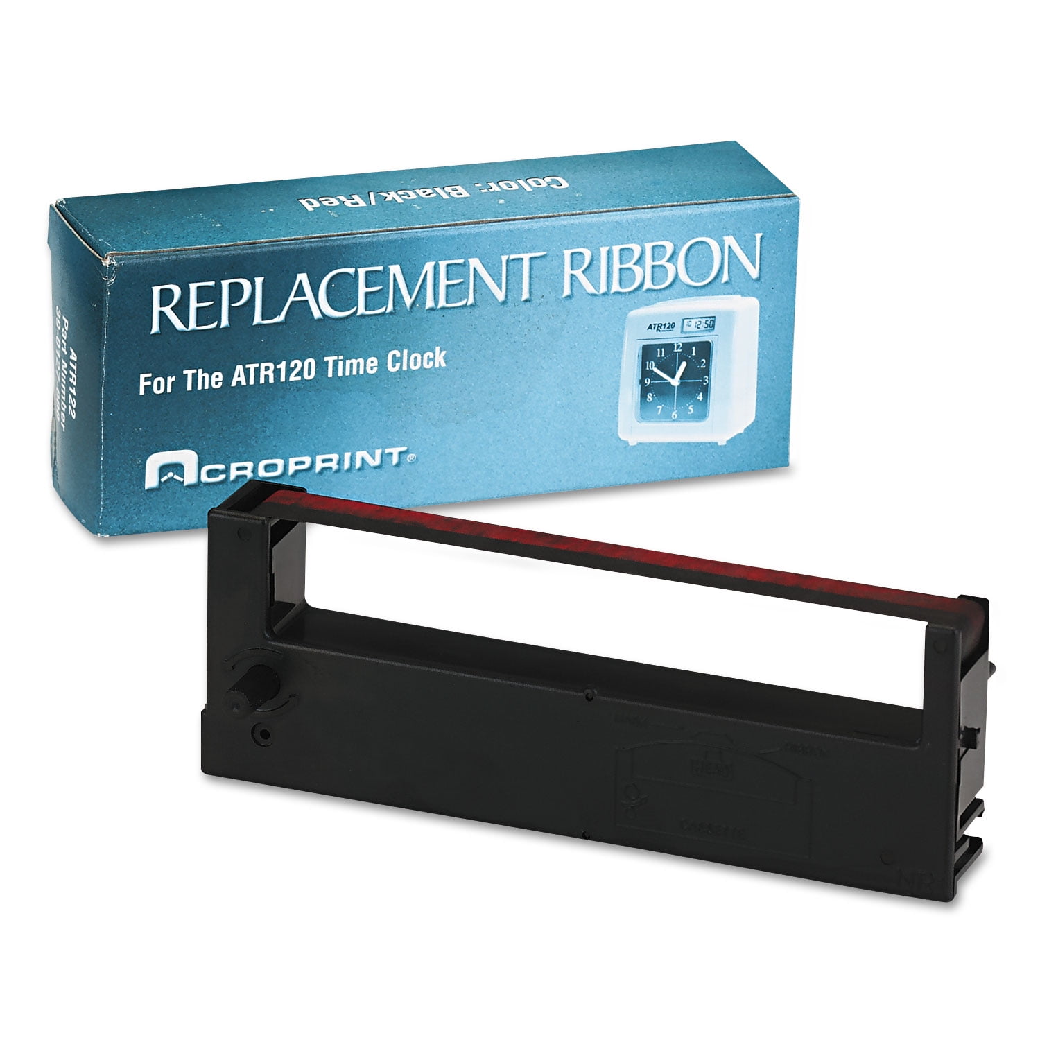 Replacement Ribbon For Atr120 Time Clock - Red, Black - Walmart ...