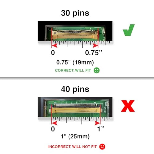Replacement Screen for Dell JVYC6 30 Pins HD 1366x768 Glossy LED LCD ...