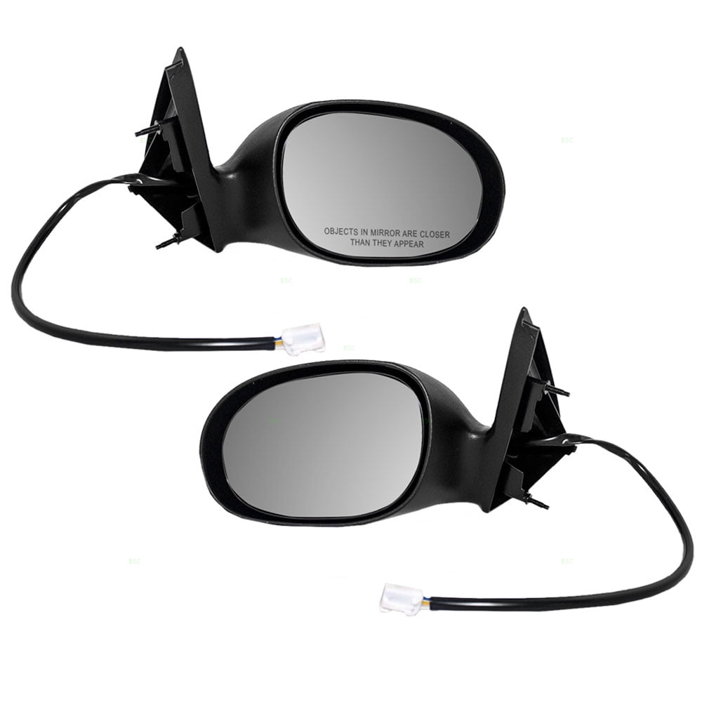 Replacement Set Driver and Passenger Power Side View Mirrors Textured ...