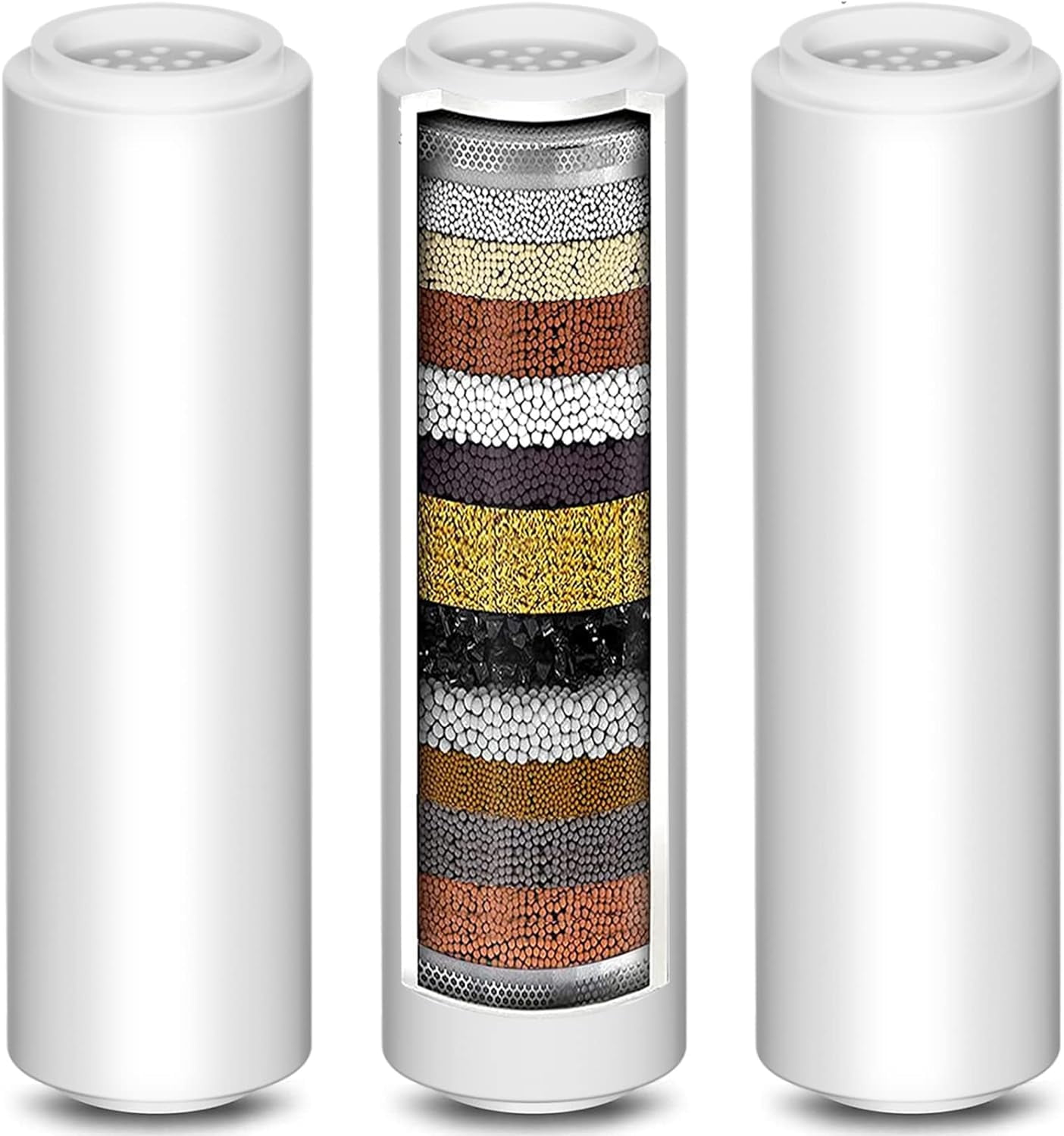 Replacement Shower Filter for Handheld Shower Head, 3 Pack 15 Stage ...