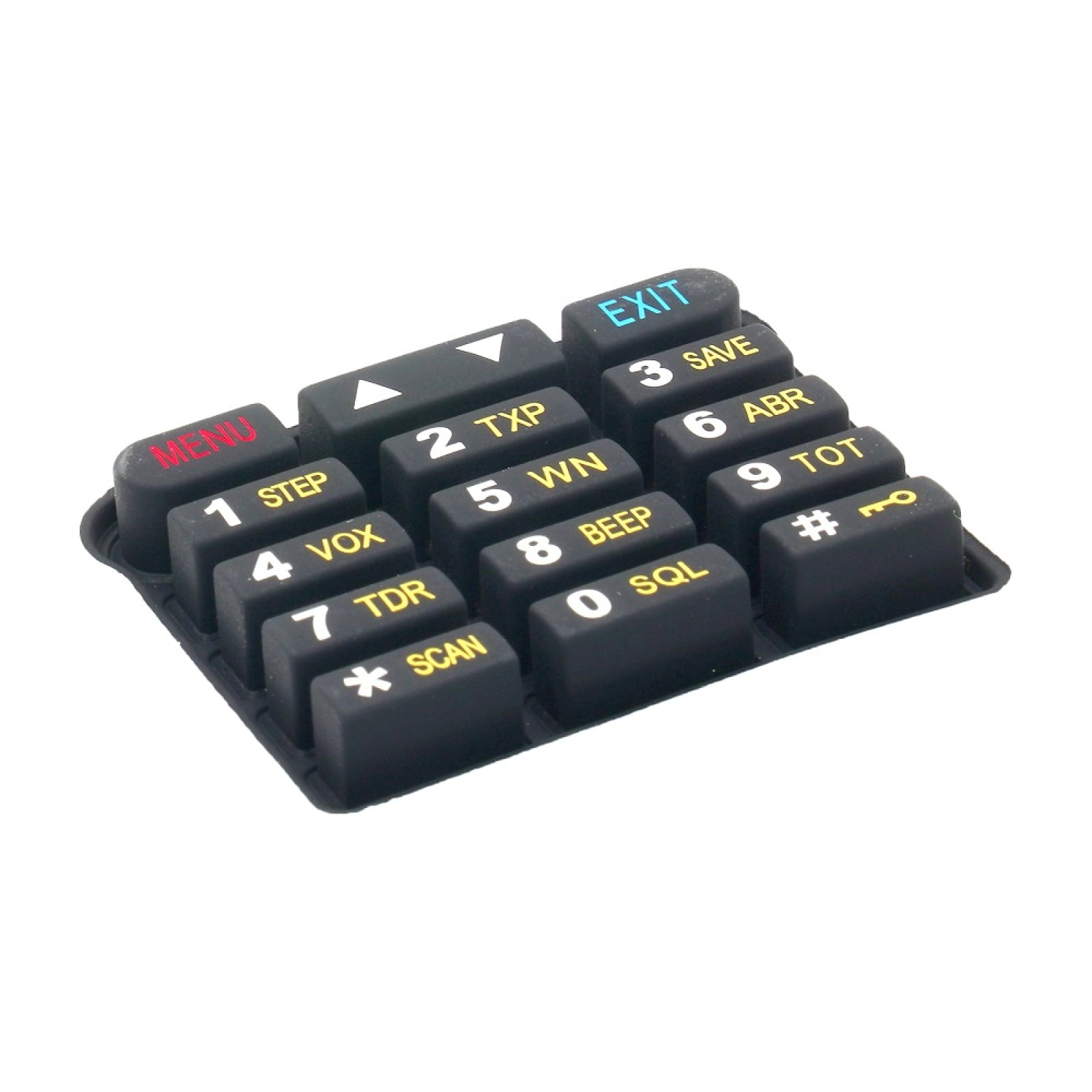 Replacement Silicone Numeric Keypad Walkie Talkie Repair Parts for Baofeng UV9R Plus Two Way ...