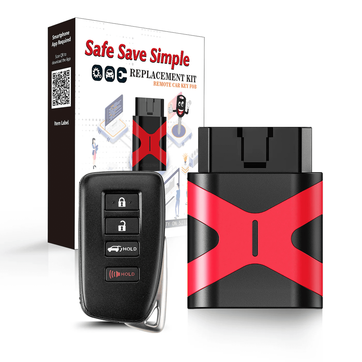 Replacement Smart Key Fob with DIY Setup Tool Compatible for Lexus 2015 ...