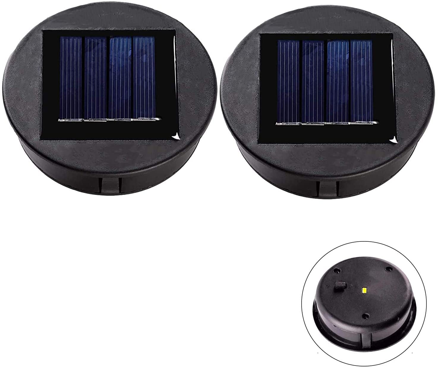 Replacement Solar Light Parts Solar Light Replacement Top for Outdoor ...