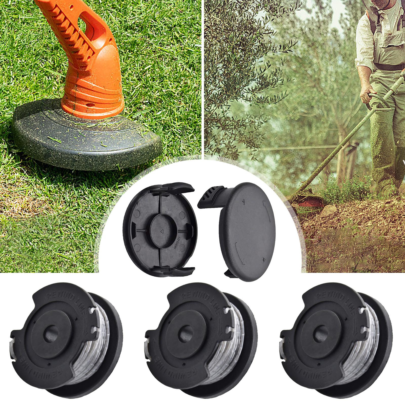 Replacement Spool Trimmer Line Set Compatible with Mower Model ...