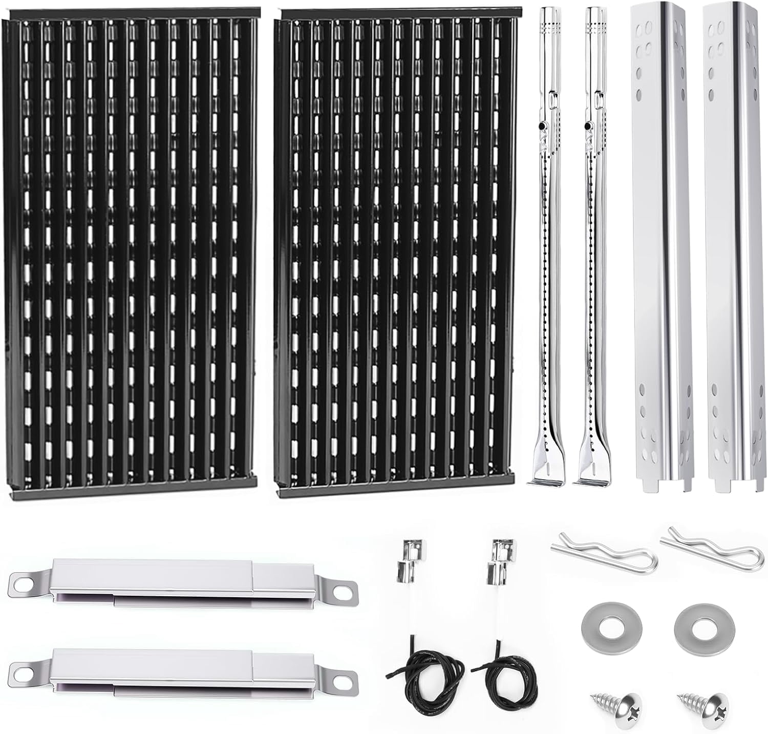 Replacement Stainless Steel Burners, Heat Plates & Cooking Grates for 2 ...