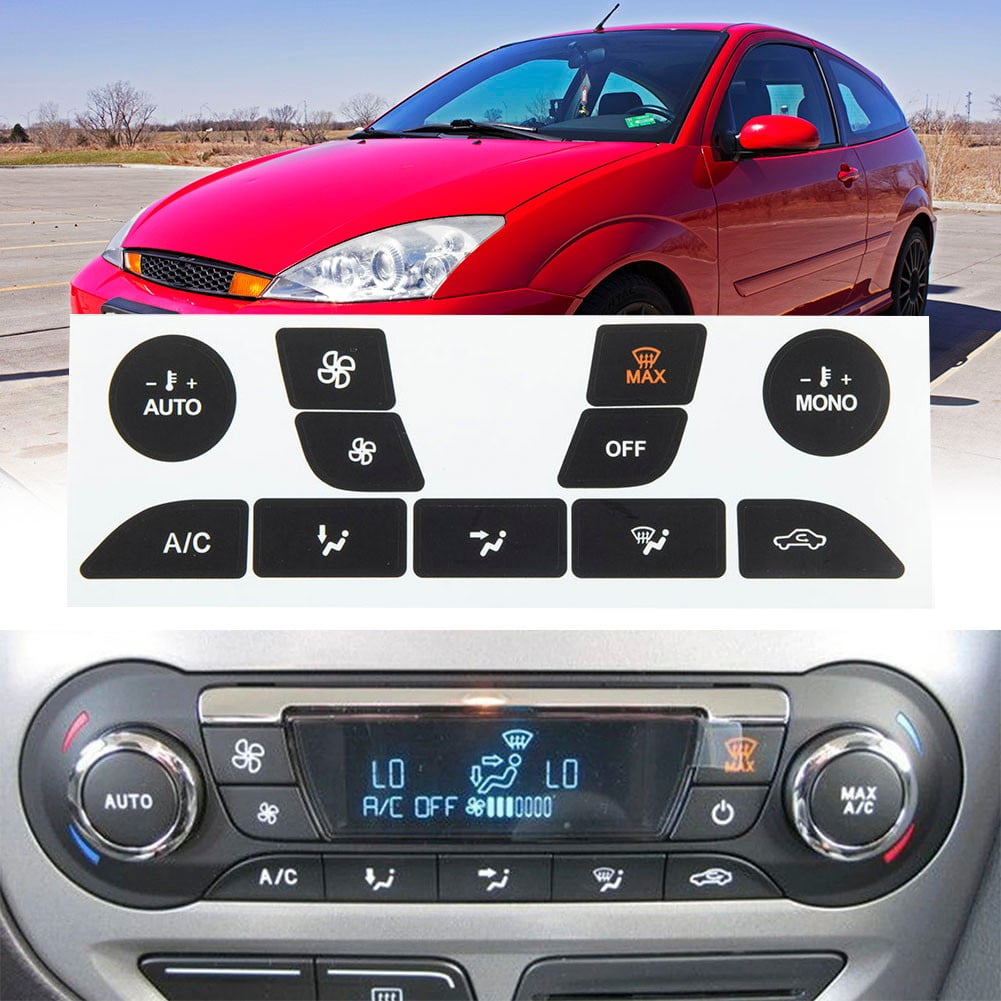 Replacement Stickers For A/C Control Switch Button On For Ford Focus ...