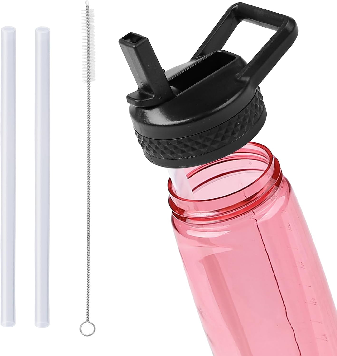 Replacement Straw Lid for Nalgene OTF Wide Mouth, Water Bottle Replacement Cap with Handle, Leak ...