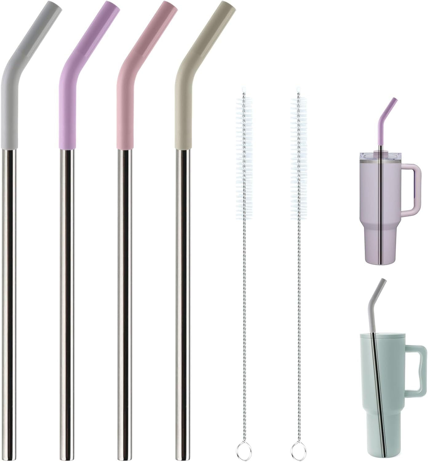 Replacement Straws for 40oz Tumblers,Metal Straws Reusable for 40oz Cup ...