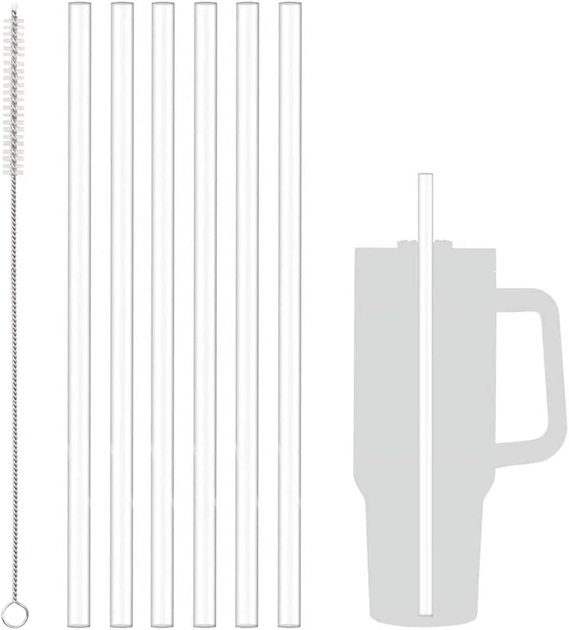 Ziediop Replacement Reusable Plastic Straws for Stanley 40oz Quencher ...