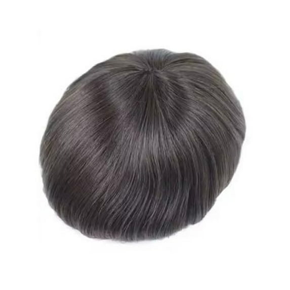 Replacement System #3 Men's Toupee Human Hair Fine Mono Thin PU Skin ...