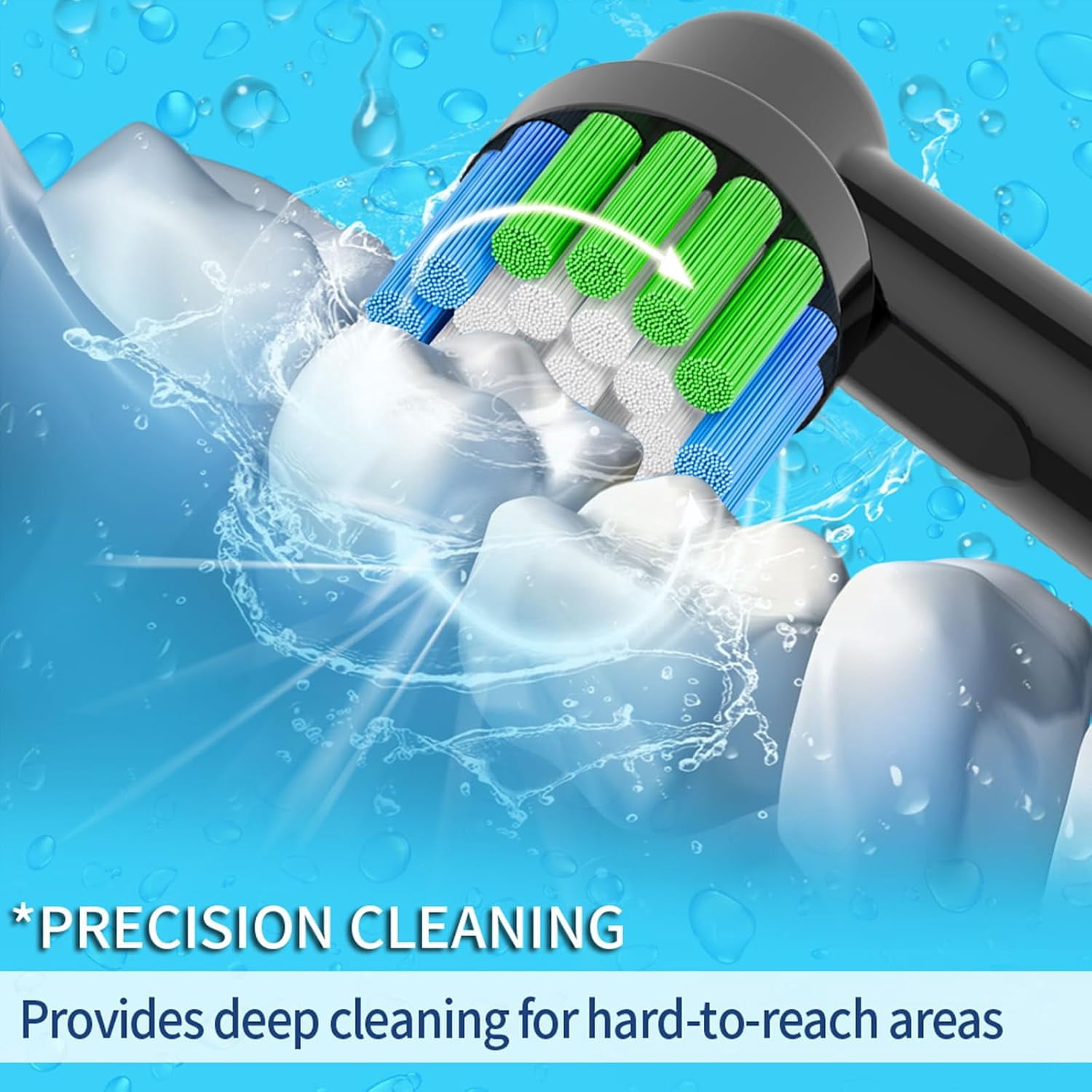 Replacement Toothbrush Heads Compatible with Braun Oral-B, 8 Pack ...